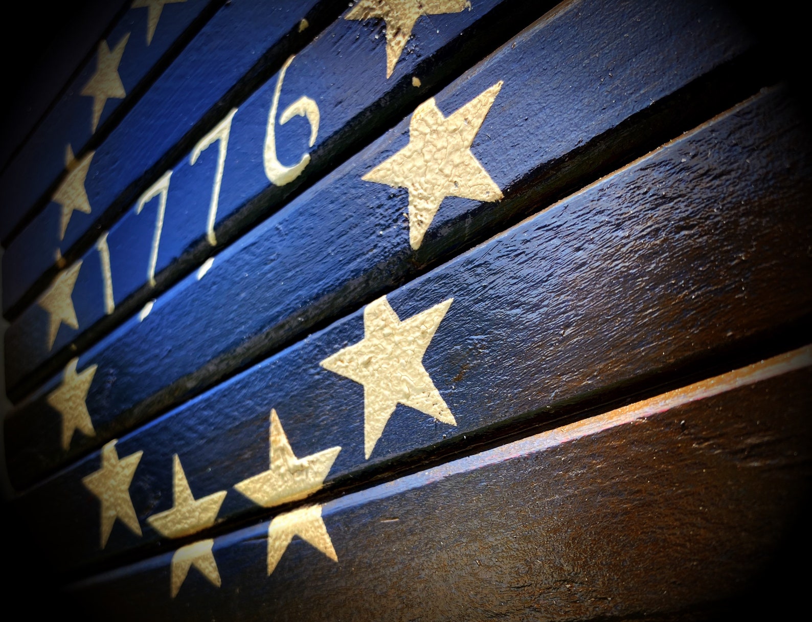 1776 American Flag American Battle Flag Rustic American | Etsy