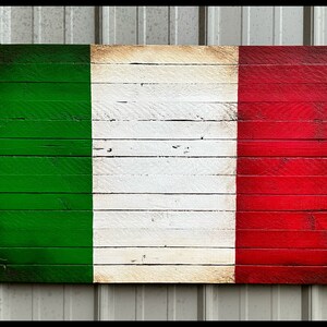 Italian Flag - Rustic Wood Italy Flag - Etsy
