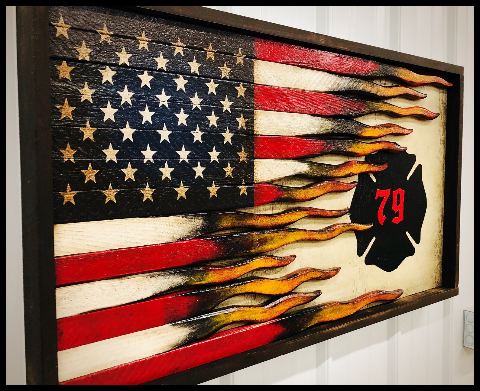 Customizable Firefighters Flag Fireman Gift Fire Department | Etsy