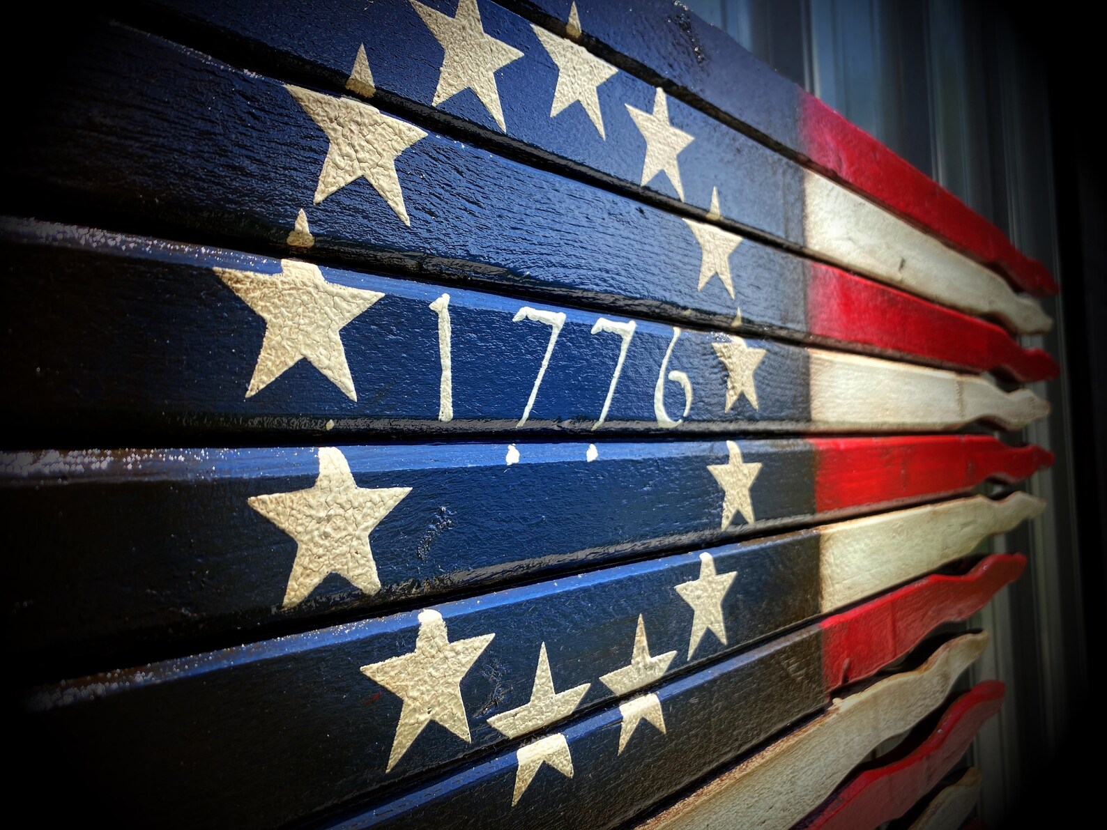 1776 American Flag American Battle Flag Rustic American - Etsy