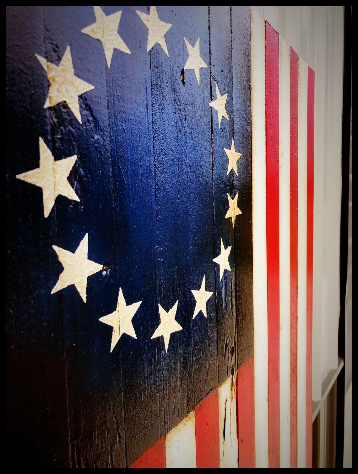 Betsy Ross Flag Vertical Flag Rustic American Flag American | Etsy