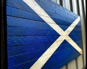 Scotland Wood Flag Sign Scottish Flags Wooden United States Home Wall ...
