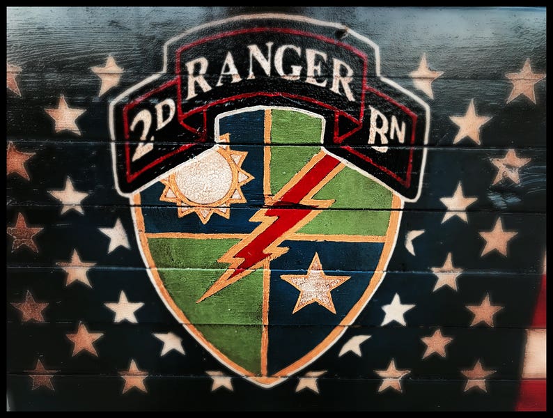 Army Ranger American Flag US Army Ranger Flag 2nd Ranger - Etsy