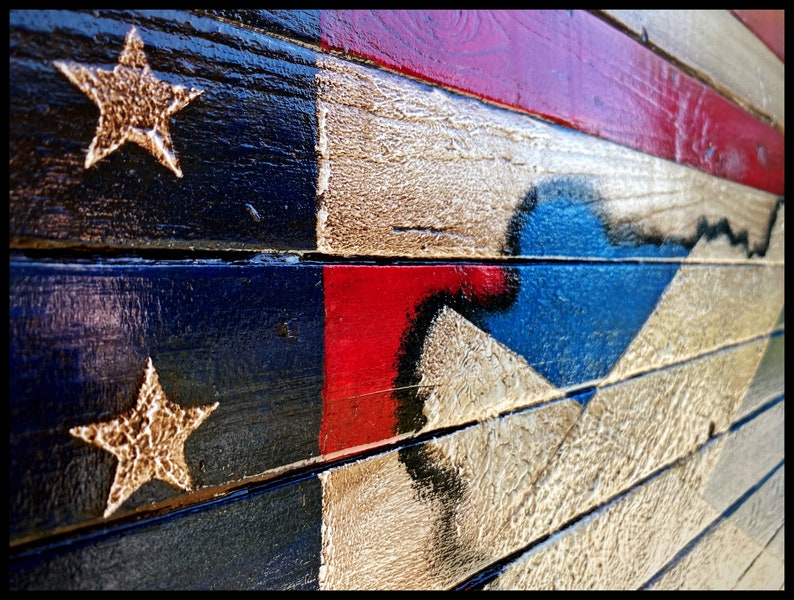 American/scottish Flag Scottish Flag Rustic Scotland Flag - Etsy