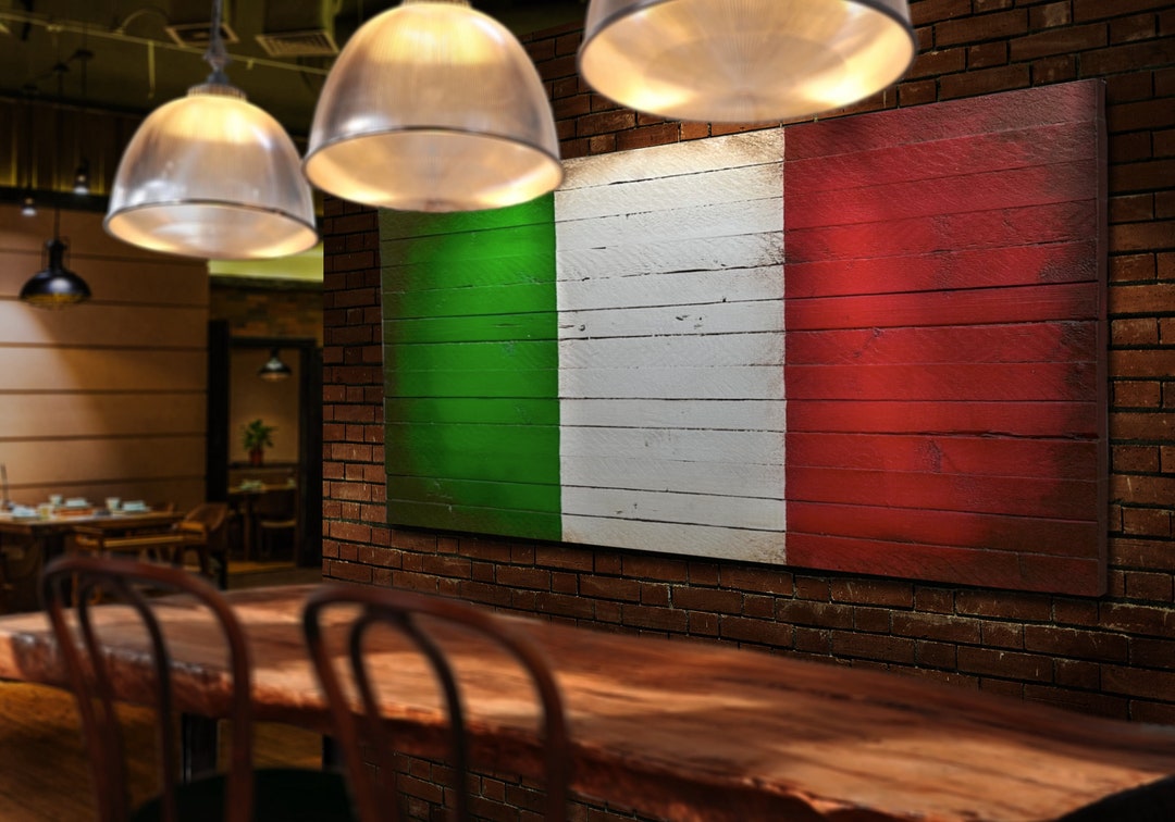 Italian Flag - Rustic Wood Italy Flag - Etsy
