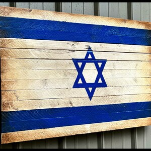 Flag of Zion, Israel Flag, Rustic Wooden Israel Flag, Israel, Jewish ...