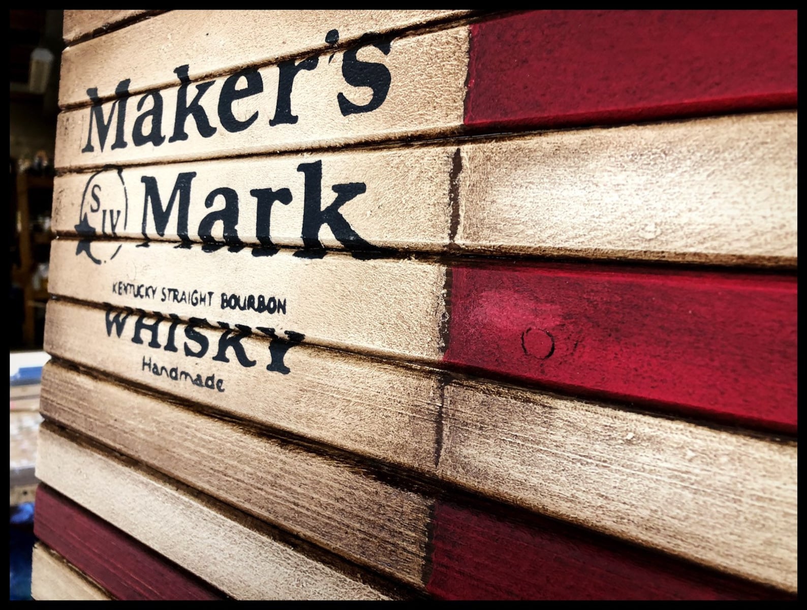 Makers Mark Whisky Flag Makers Mark Kentucky Whisky Makers | Etsy