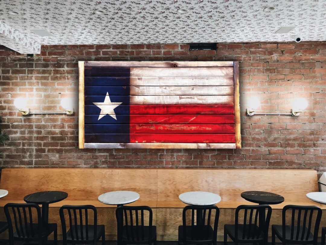 Oversized Texas Flag - Giant Texas Flag - Rustic Wooden Texas Flag - Etsy