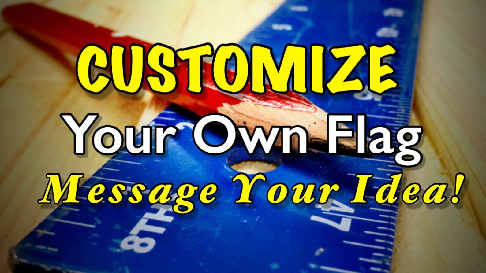 Wood Flags Wooden Sign Custom Signs Customized Sign Rustic - Etsy