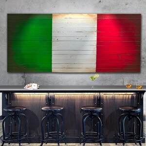 Italian Flag - Rustic Wood Italy Flag - Etsy