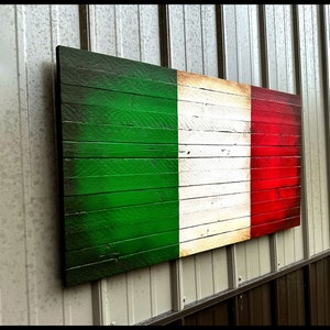 Italian Flag - Rustic Wood Italy Flag - Etsy