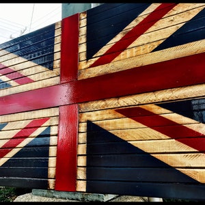 Wooden British Flag, Rustic British Flag, Union Jack Flag, Great ...
