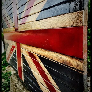 Wooden British Flag, Rustic British Flag, Union Jack Flag, Great ...