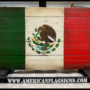 Mexico Flag - Wood Mexican Flag - Etsy