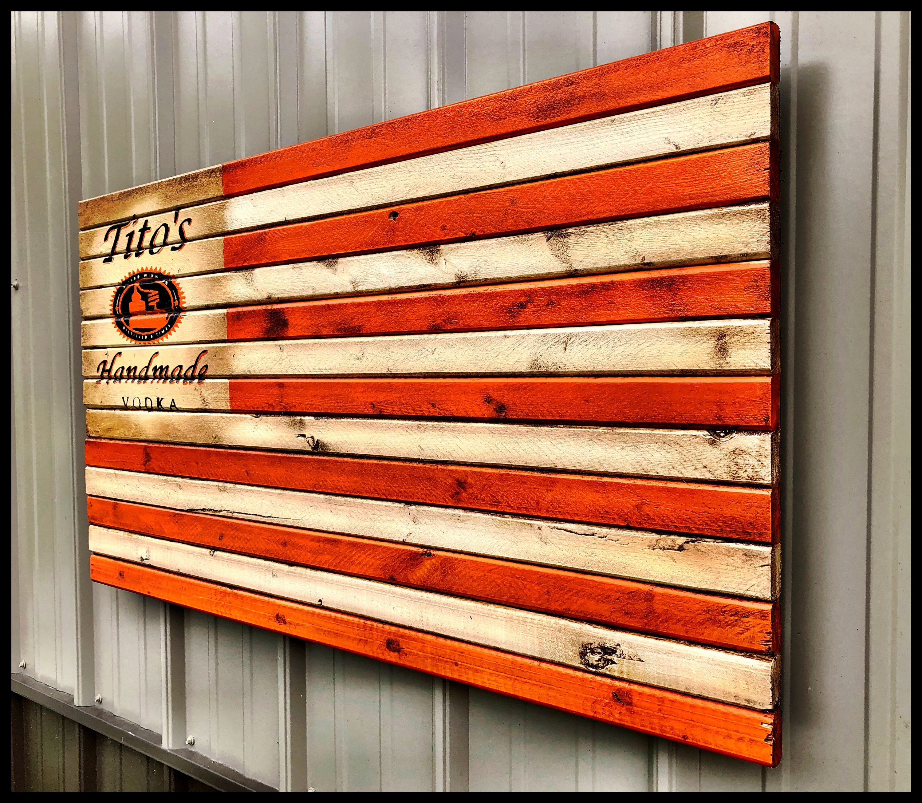 Tito's Vodka Flag Tito's Handmade Vodka Rustic - Etsy.de