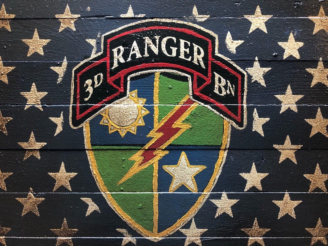 Army Ranger American Flag US Army Ranger Flag 3rd Ranger | Etsy