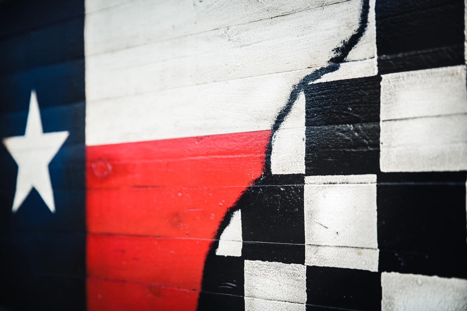 Texas Racing Flag, Texas Checkered Flag, Lone Star Flag, Racing, Rustic ...