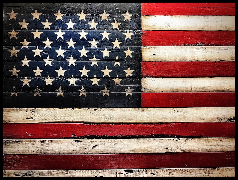 Customize Your Own American Flag Rustic Wood American Flag - Etsy