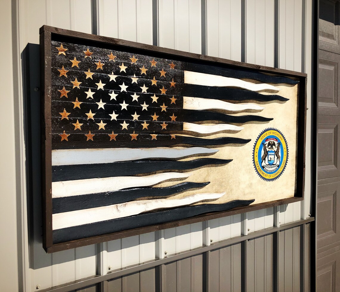 Department of Corrections Flag, Law Enforcement Flag, Correctional ...