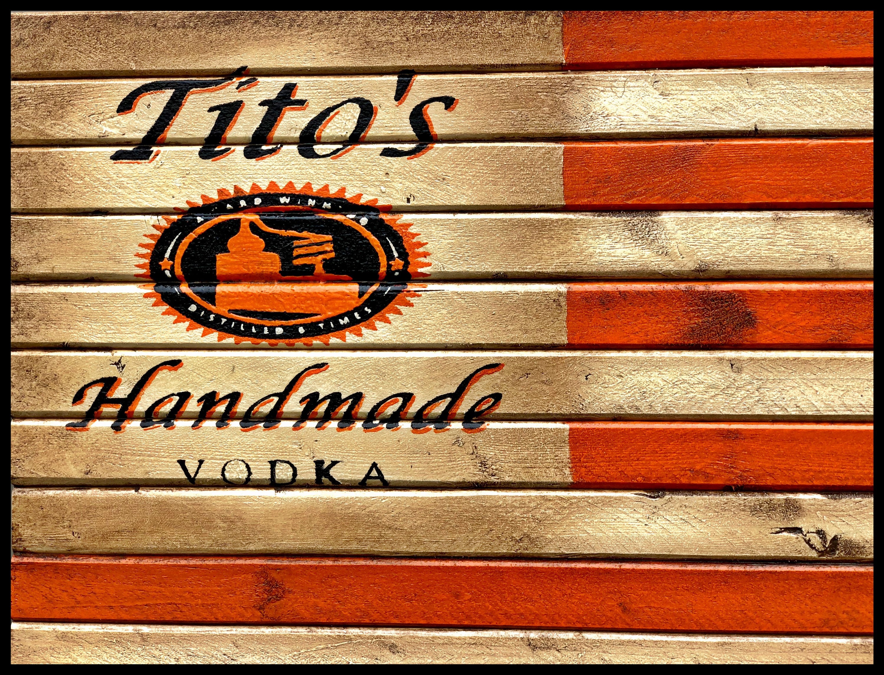 Tito's Vodka Flag Tito's Handmade Vodka Rustic - Etsy.de
