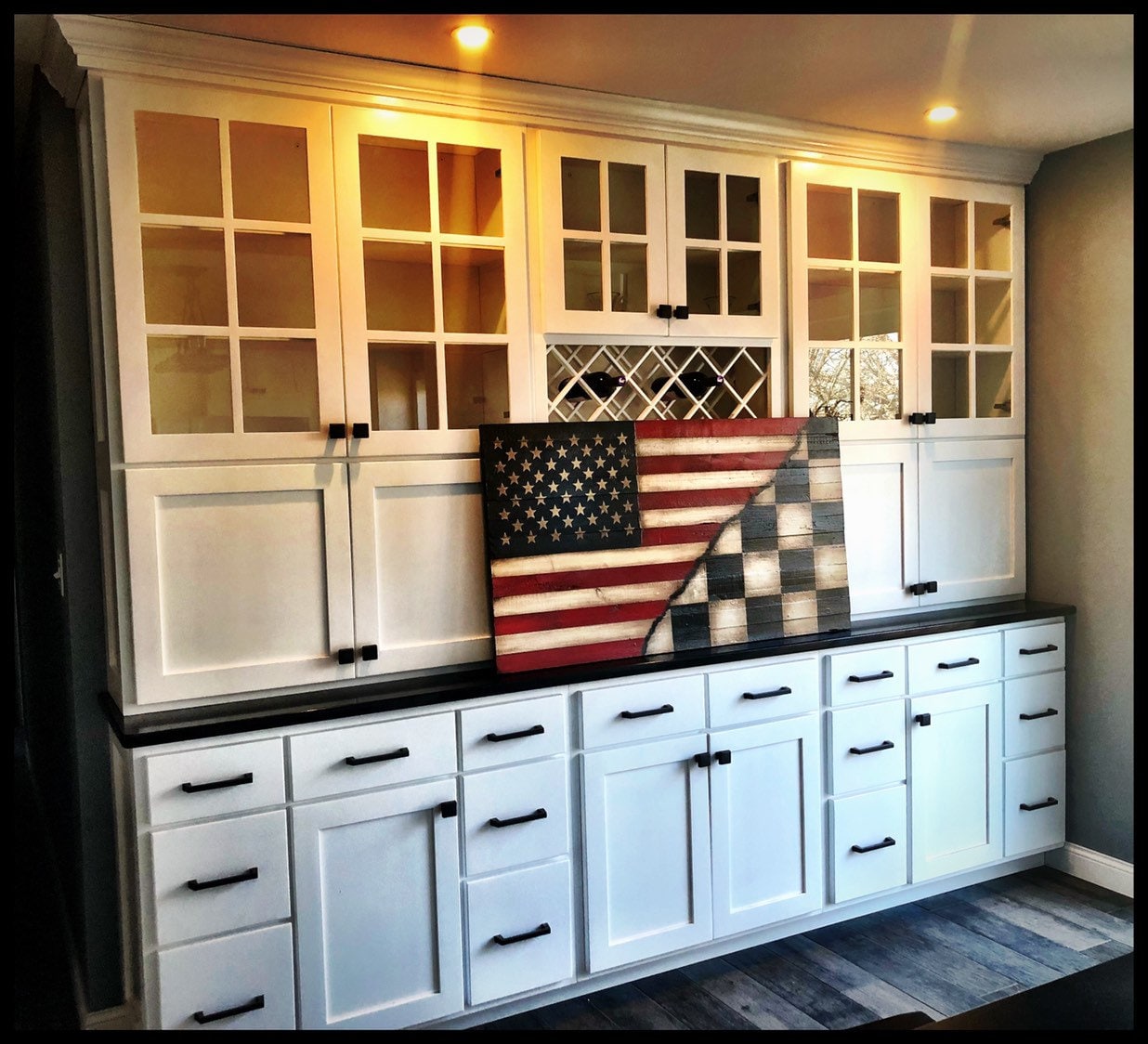 4FT Checkered Flag Rustic American Flag Racing Flag NASCAR | Etsy