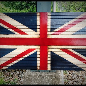 Wooden British Flag, Rustic British Flag, Union Jack Flag, Great ...
