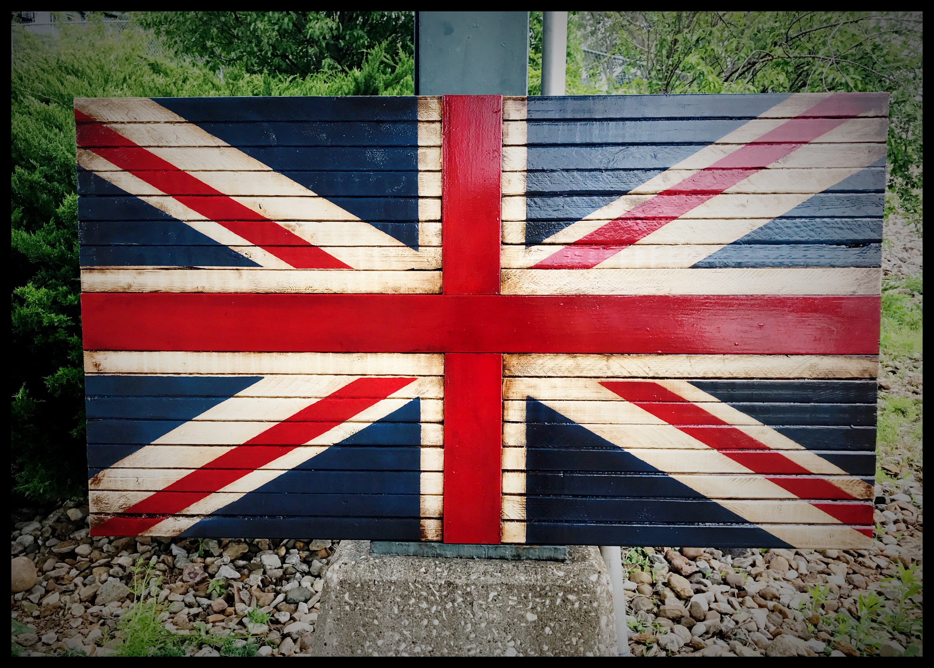 Oversized British Flag - Large Wood British Flag - Etsy