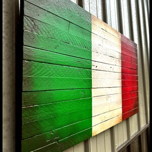 Italian Flag - Rustic Wood Italy Flag - Etsy