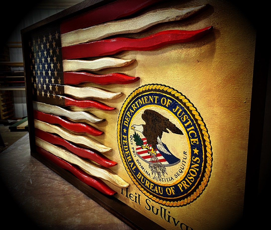 Department of Justice Flag, Federal Law Enforcement Flag, Correctional ...