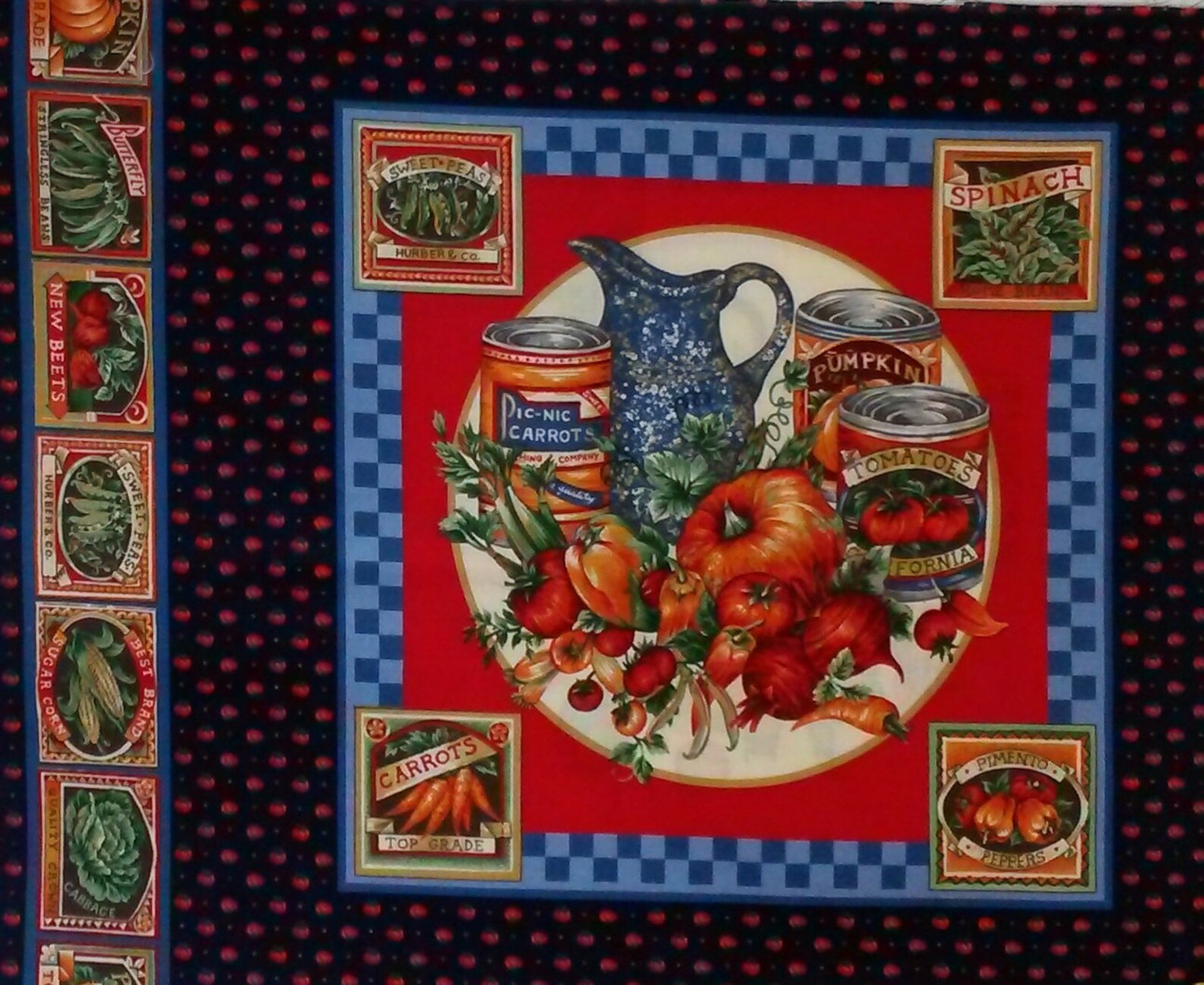 V.I.P. Cranston Print Works Fabric Panels of Two Different - Etsy