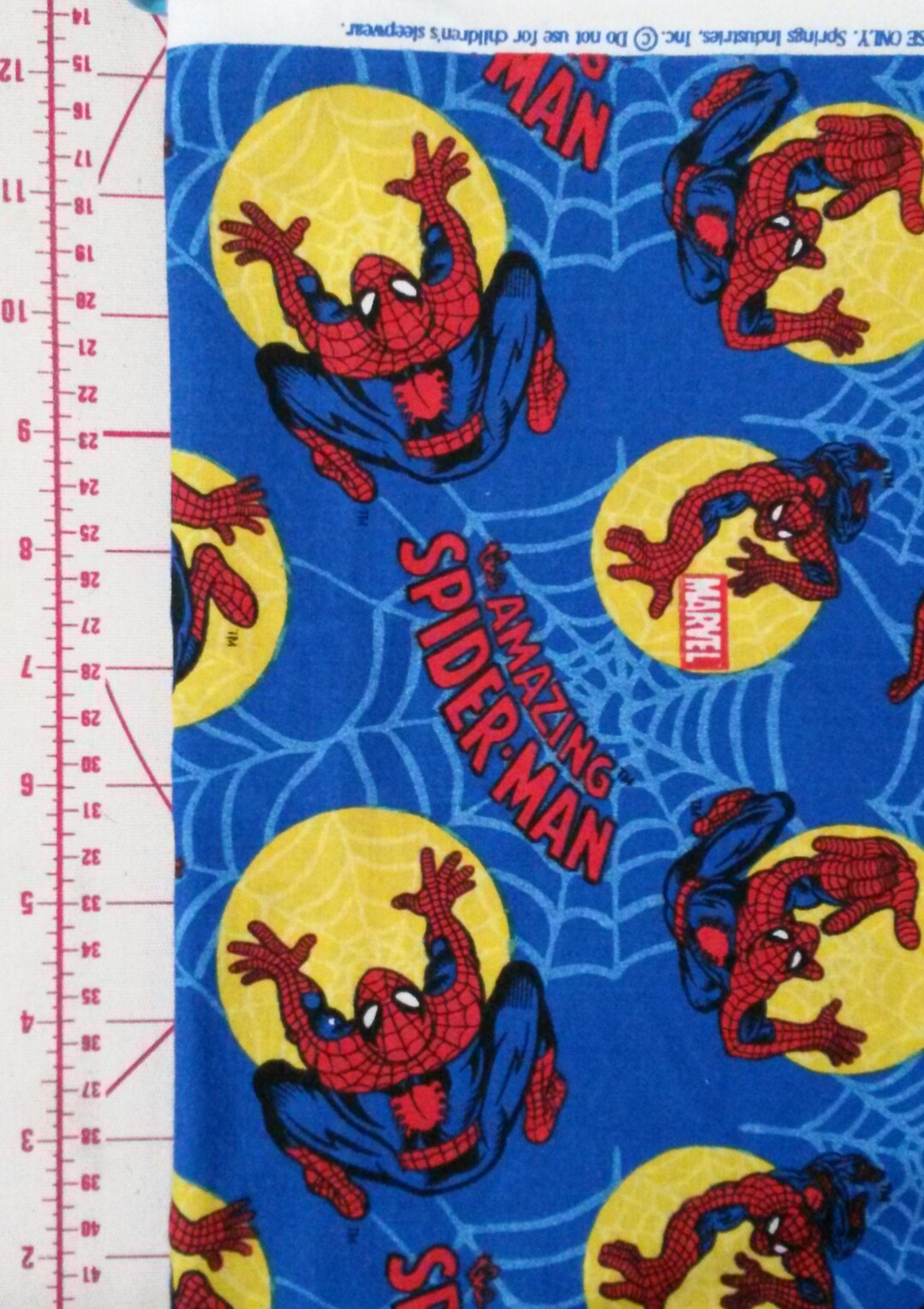 Marvel's the Amazing Spiderman Fabric by Springs Industries Inc. Scant ...