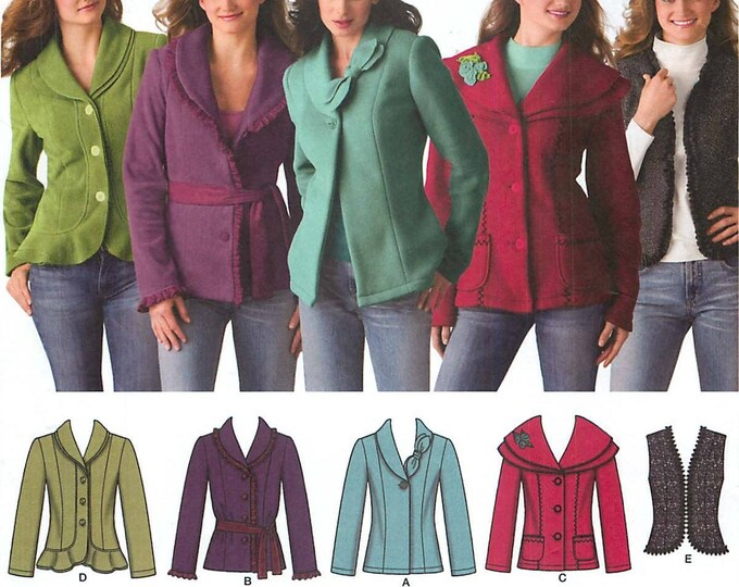 Simplicity 4032 Sewing Pattern for 4 Jacket Variations and Vest - Etsy