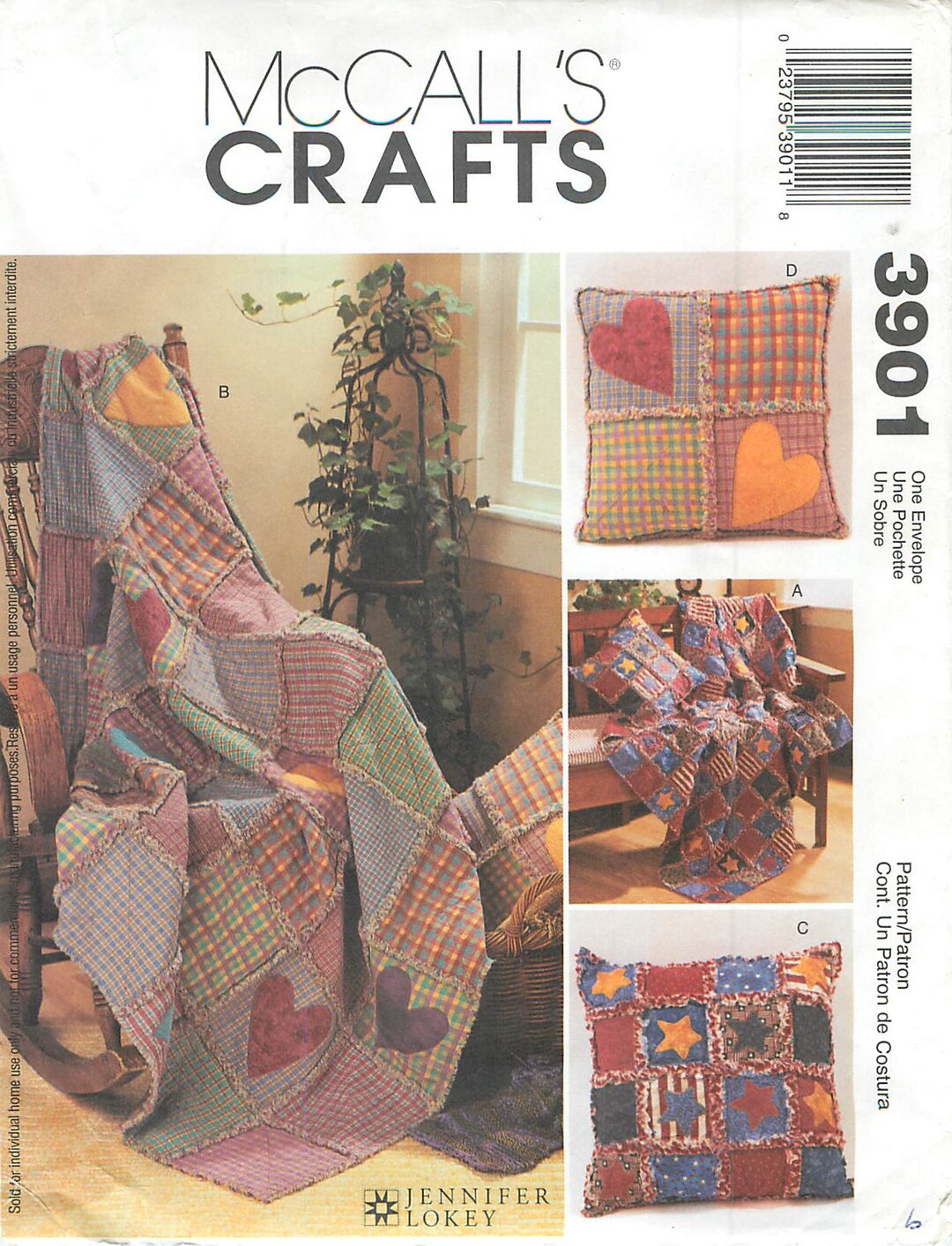 Choice of Decorator Pillow Patterns; Mccall's Home Decorating 4410 ...