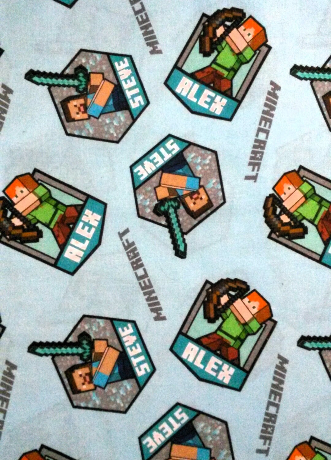 Minecraft Steve and Alex Badges Fabric 2021 From Mojang Synergies AB ...