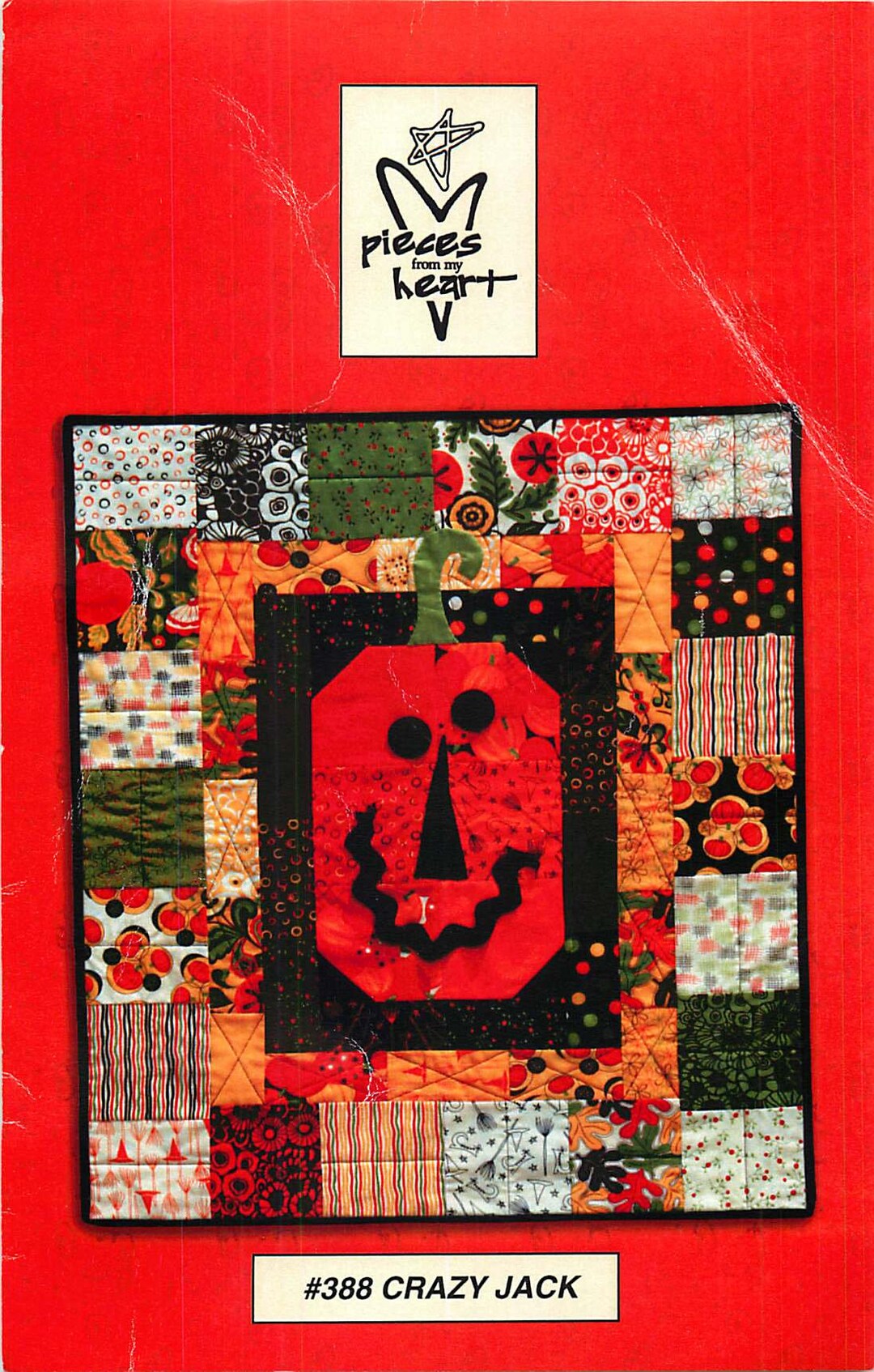 Crazy Jack a Sewing and Quilting Pattern for a 27 X 30.5 Wall Quilt or ...