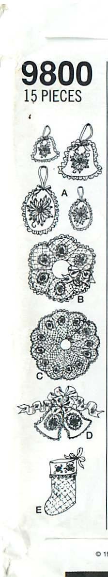 Simplicity Crafts 9800 Sewing Pattern and Ribbon Embroidery | Etsy