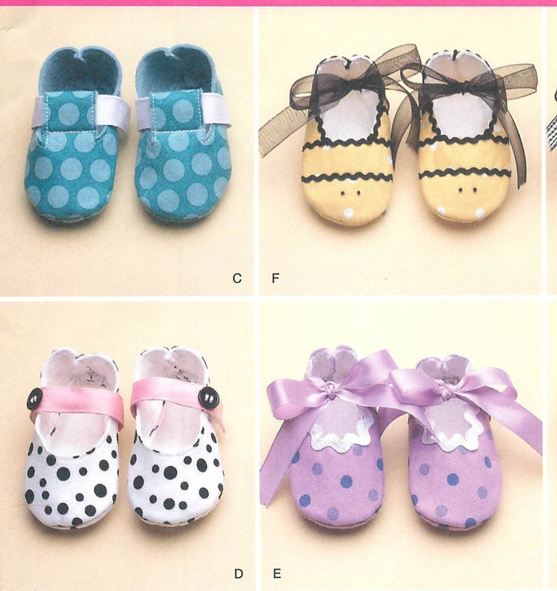 Simplicity 2491 Sewing Pattern for Baby Shoes for Sizes XS, S, M, L - Etsy