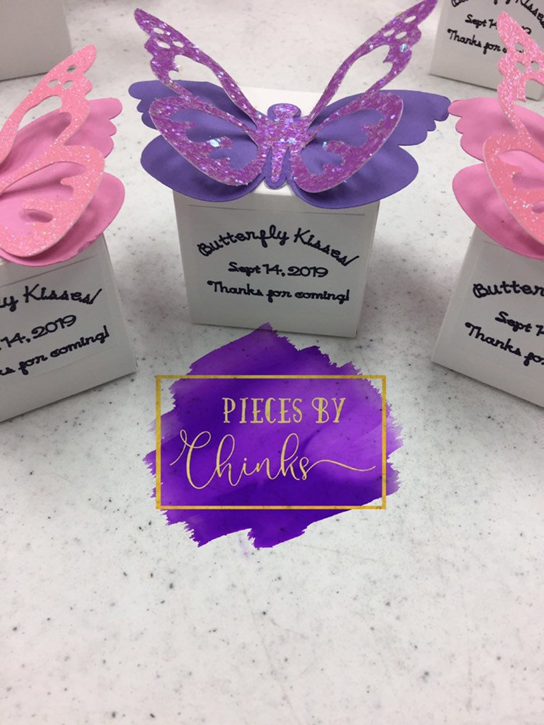 24 Personalized Butterfly Favors, Baby Shower Favors, Baby Girl Favors ...