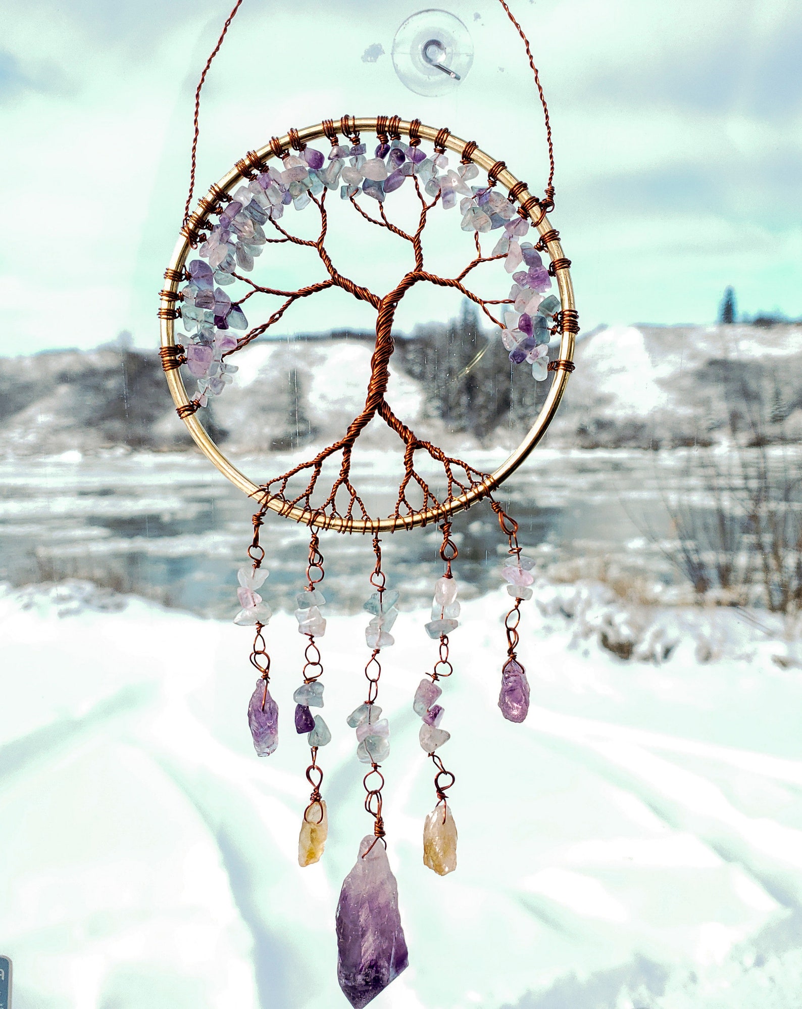 Tree of Balance Charm Large Tree of Life Suncatcher - Etsy Canada