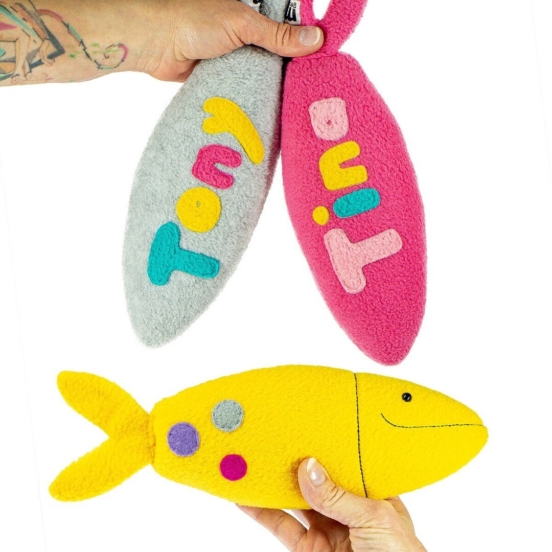 Personalised Plush Fish, Fish Plush, Fish Toy, Fish Teddy, Personalised ...