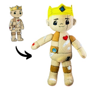 Custom Plush Toy: Turn Drawing Into Plushie, Bespoke Stuffed Animal ...