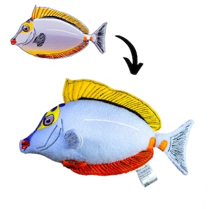 Custom Plush Toy: Turn Drawing Into Plushie, Bespoke Stuffed Animal ...