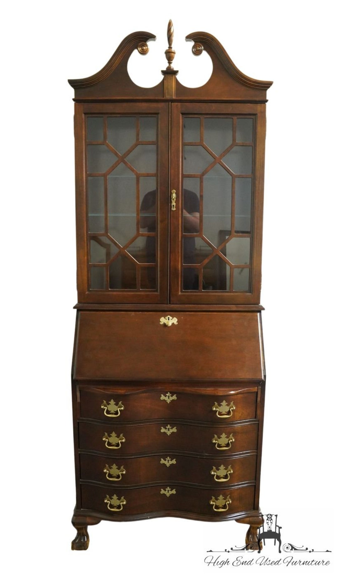JASPER CABINET Solid Mahogany Traditional Chippendale Style - Etsy