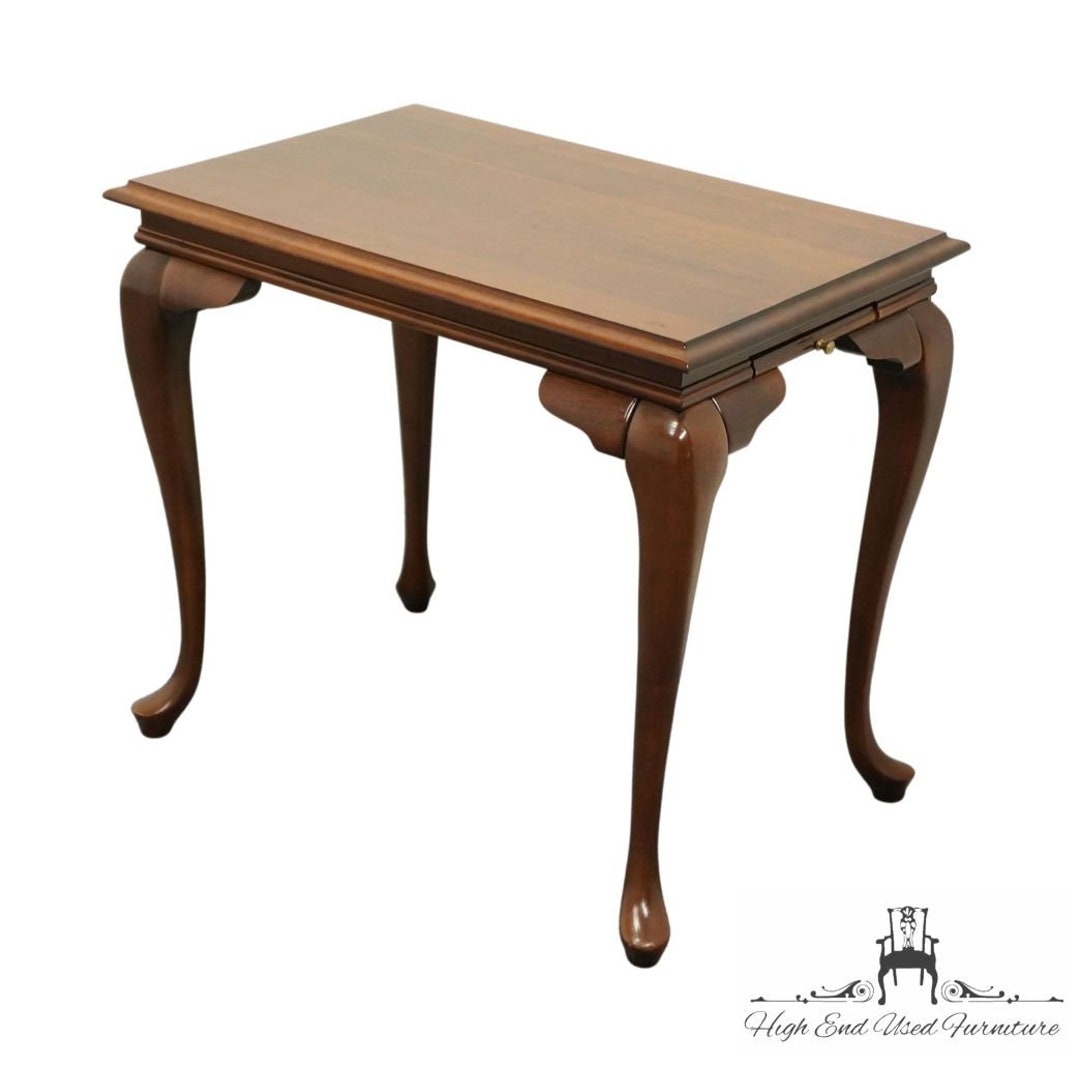 HIGH END Vintage Solid Cherry Traditional Style 28x18 Accent Tea Table ...
