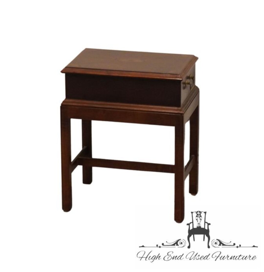 HENREDON FURNITURE Mahogany Traditional Style 14" Standing Jewelry Box ...