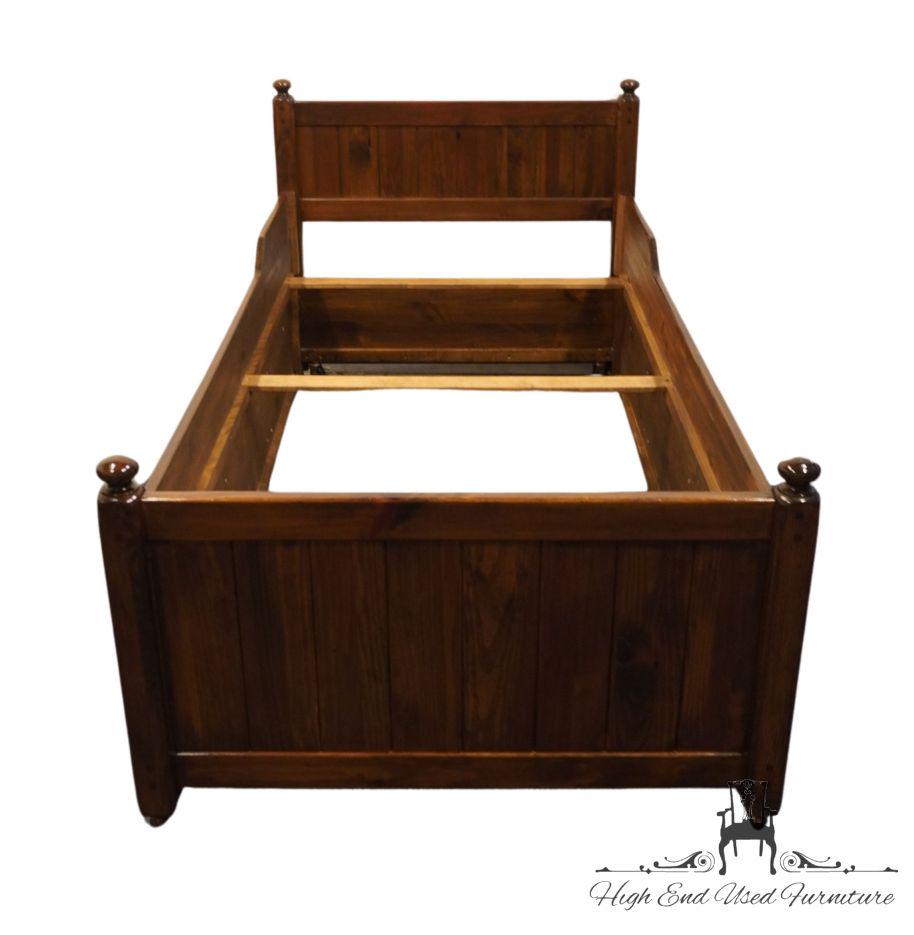 RARE ETHAN ALLEN Antiqued Pine Old Tavern Twin Bed Trundle Bed 12 5607 Etsy
