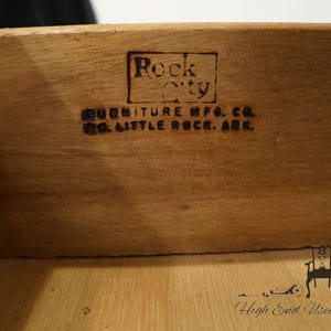 ROCK CITY Little Rock, AR Solid Oak Rustic Country French 46 ...