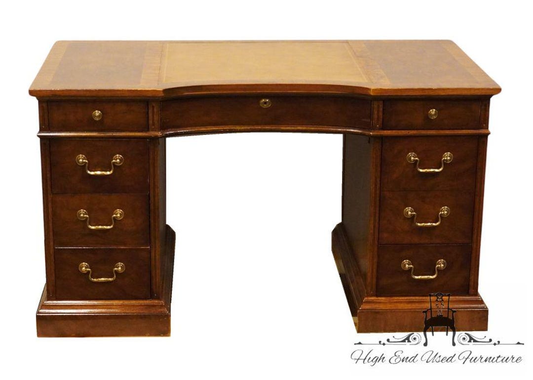 DREXEL FURNITURE Et Cetera Collection Banded Mahogany Traditional Style ...