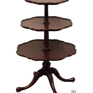 IMPERIAL Grand Rapids, MI Solid Mahogany Traditional 21" Three Tier Pie ...