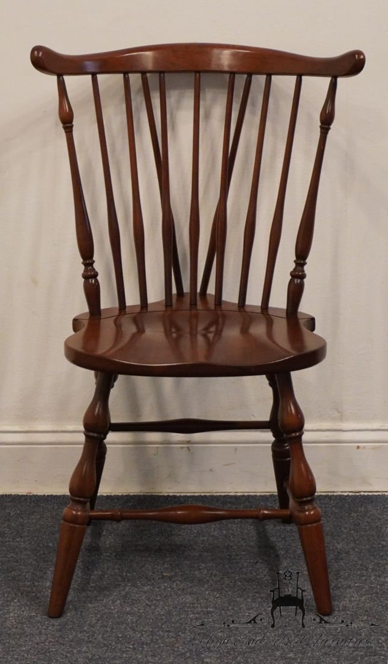 PENNSYLVANIA HOUSE Solid Cherry Duxbury Windsor Fiddle Back Dining Side ...